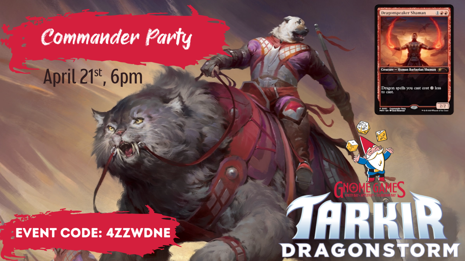 Tarkir: Dragonstorm Commander Party! - Green Bay West - Magic the ...